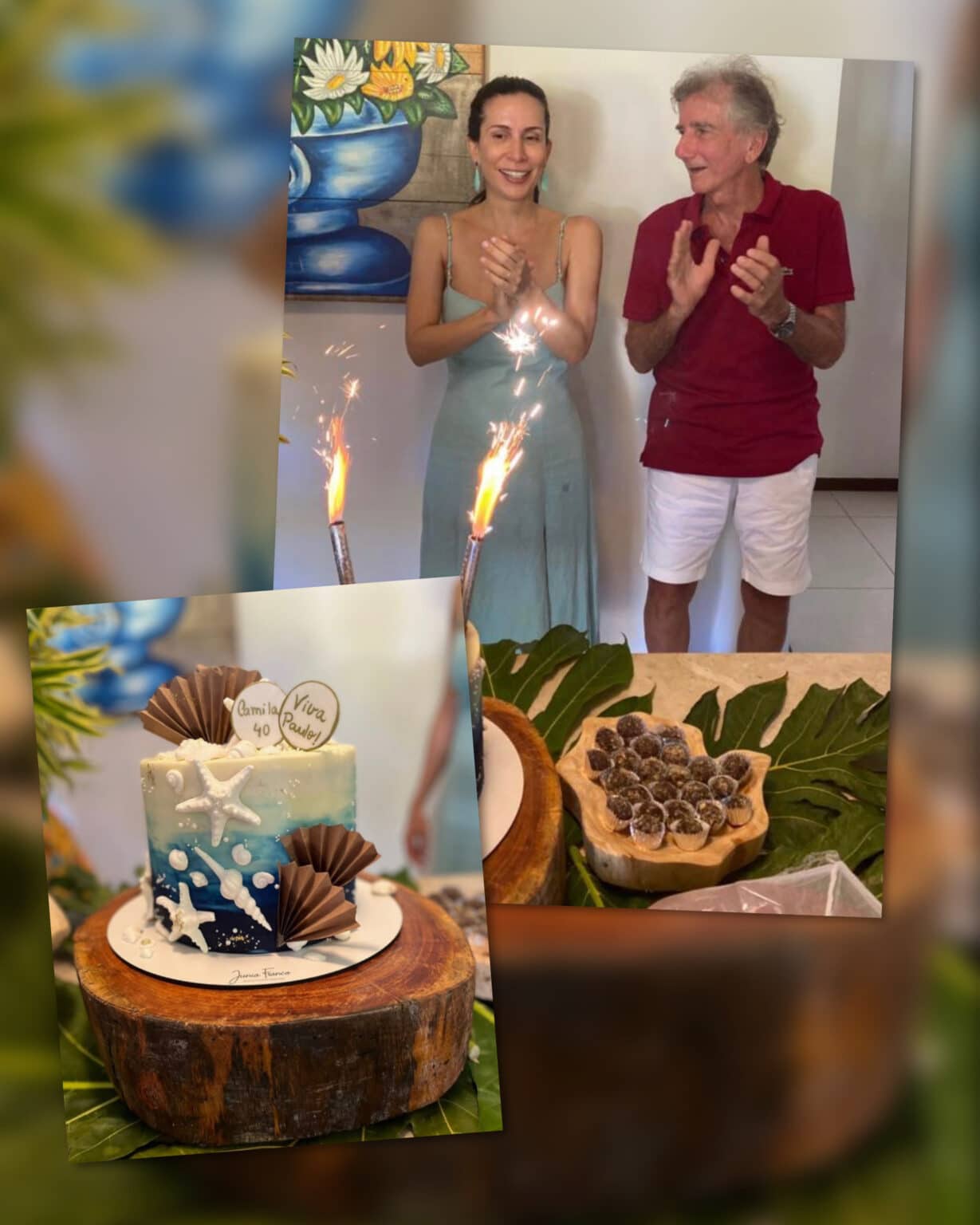 Camila Meccia celebrou seus 40 anos ao lado da família - Anota Bahia