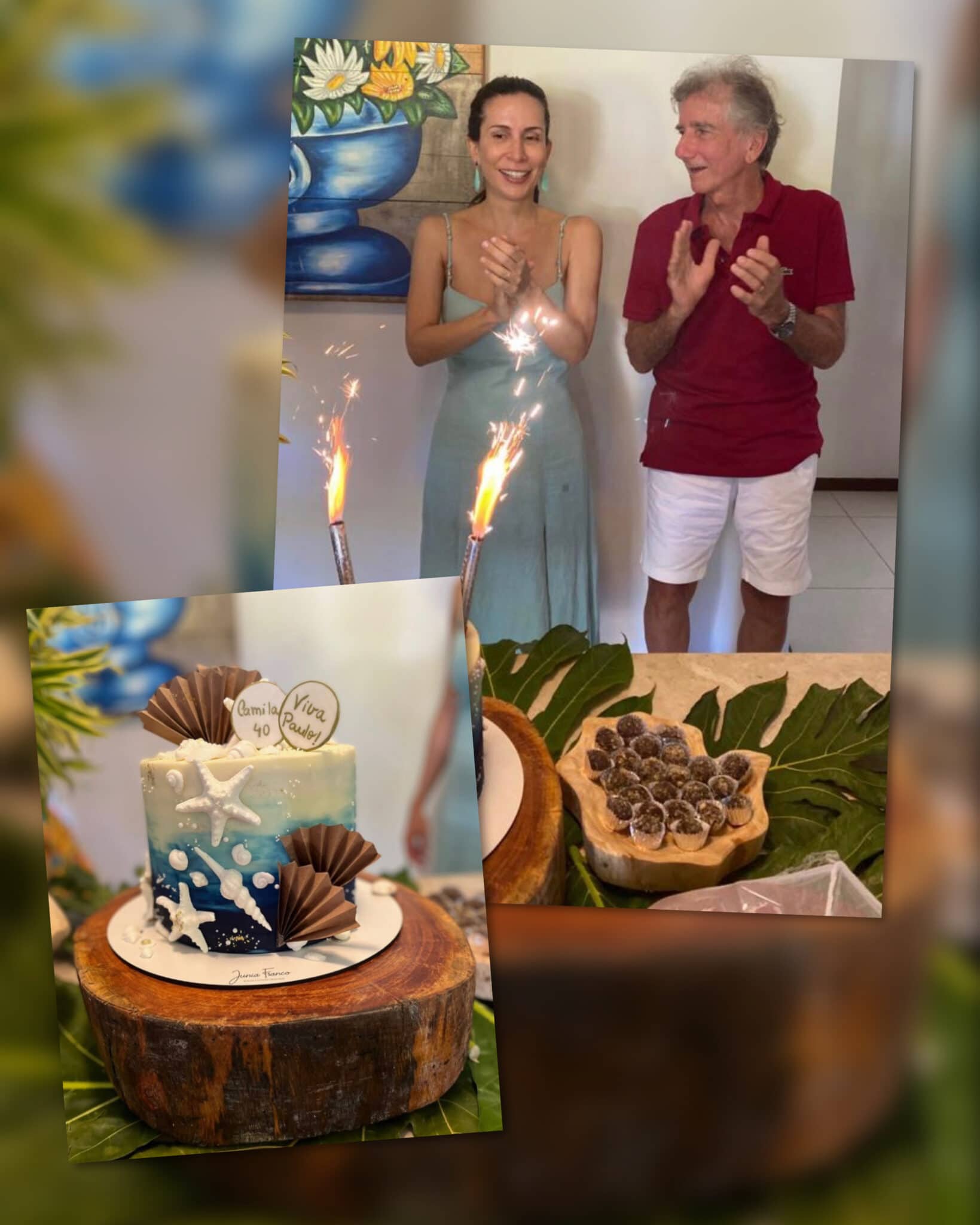 Camila Meccia celebrou seus 40 anos ao lado da família - Anota Bahia