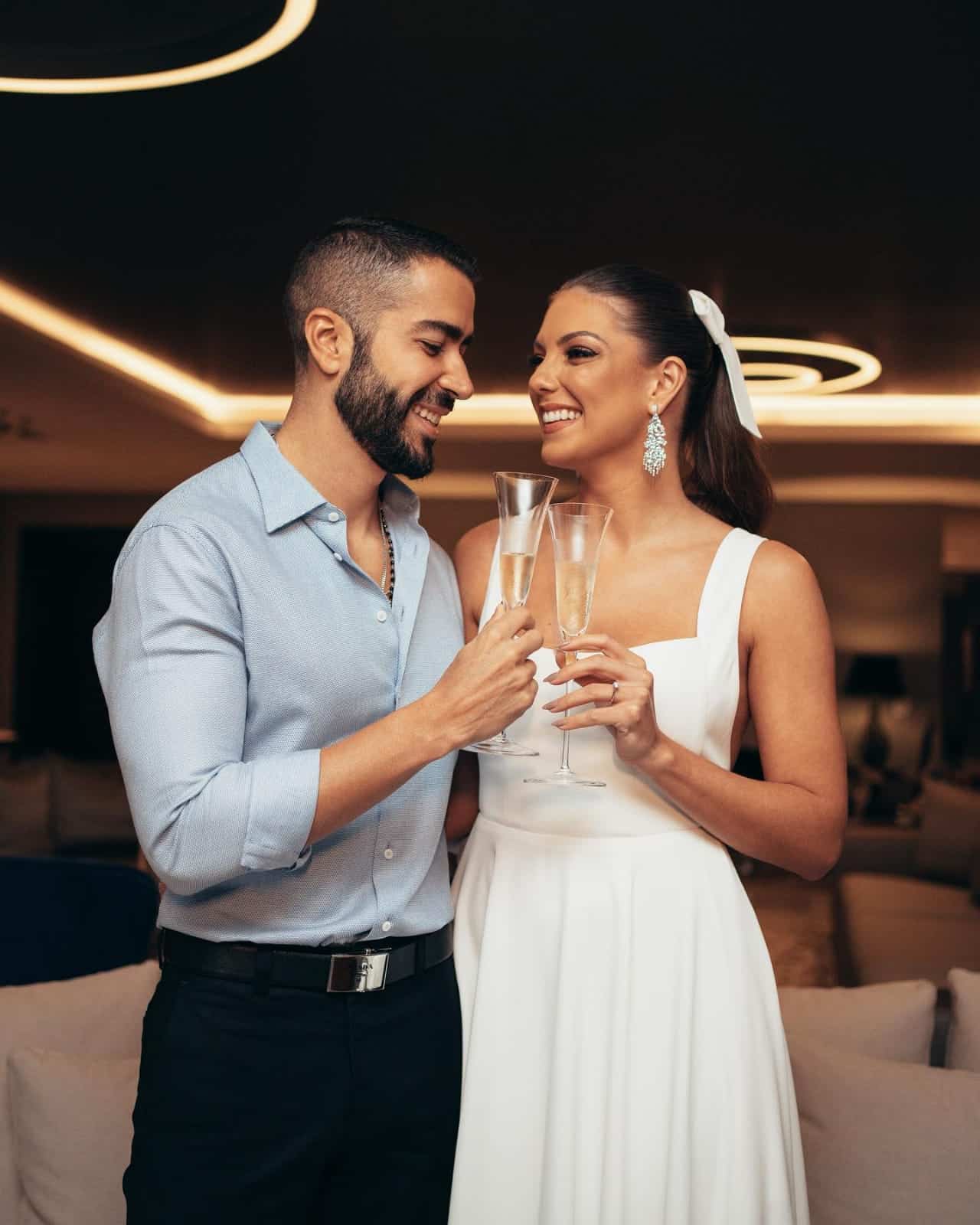 Pati Guerra e Rafa Marques celebraram jantar de noivado em Salvador ...