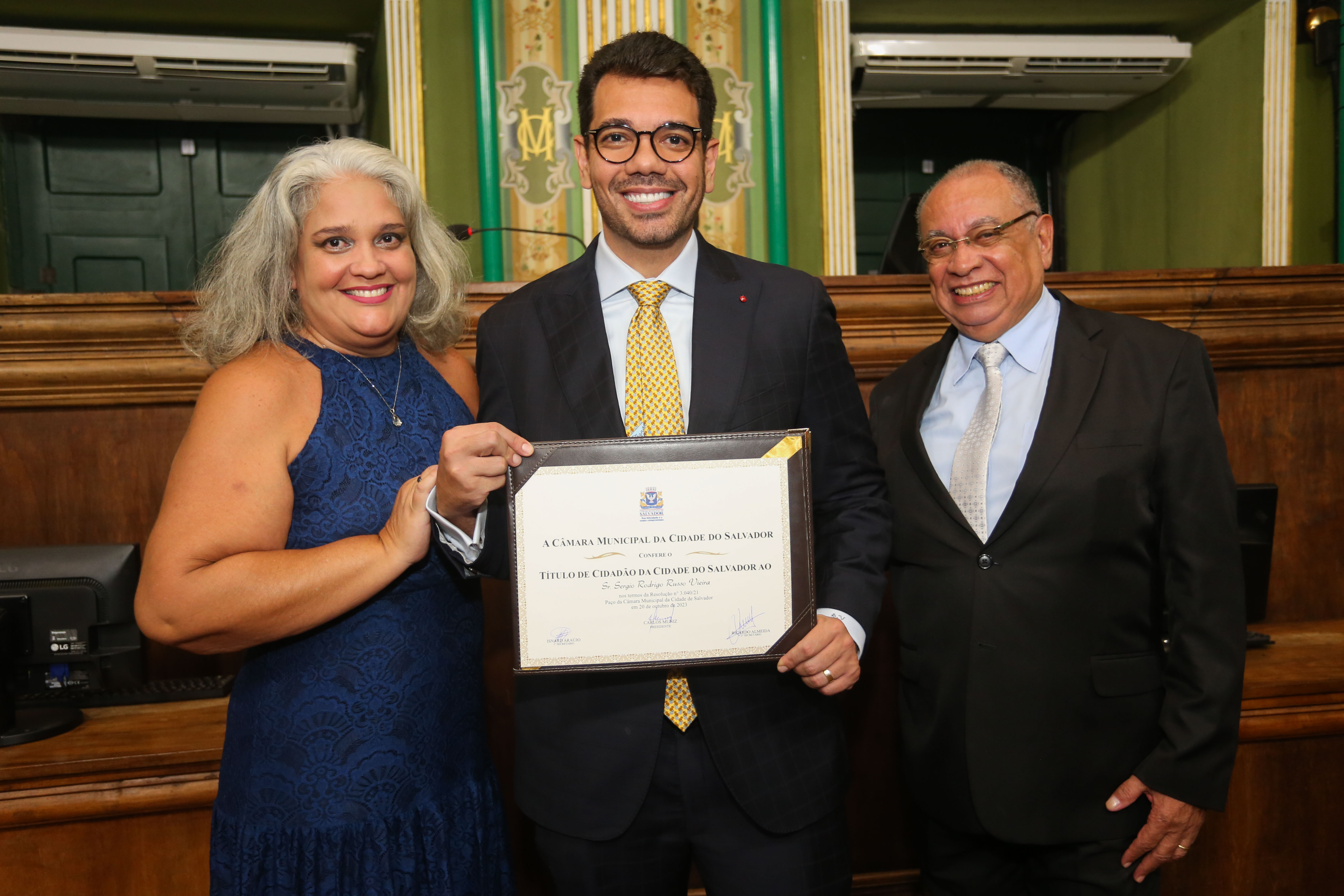 Sergio Vieira recebeu o Título de Cidadão de Salvador na Câmara